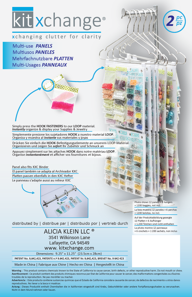 Multi-Use Storage Panels for Craft Supplies – Kit xChange Storage System